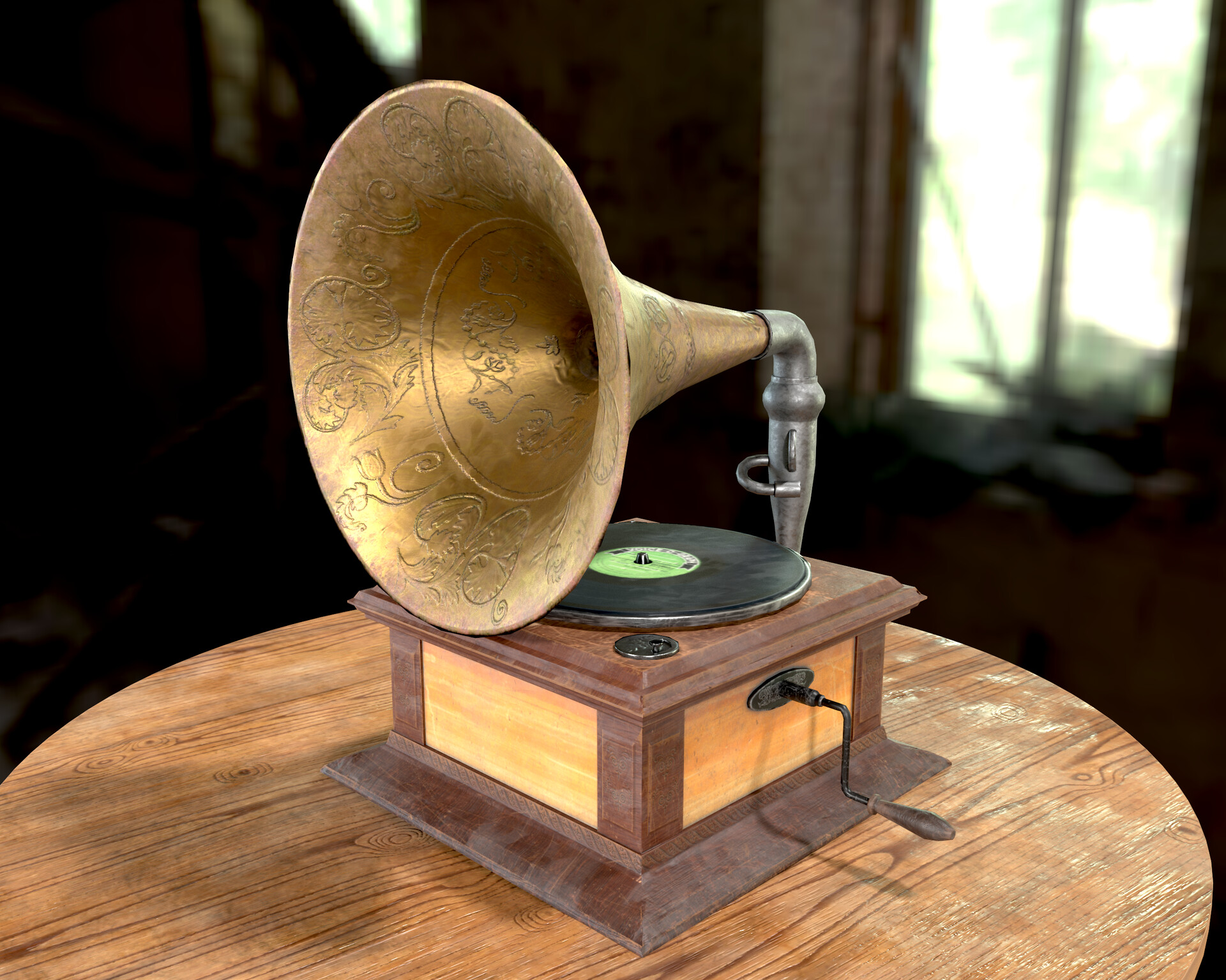 ArtStation - Old Gramophone "Victoria"