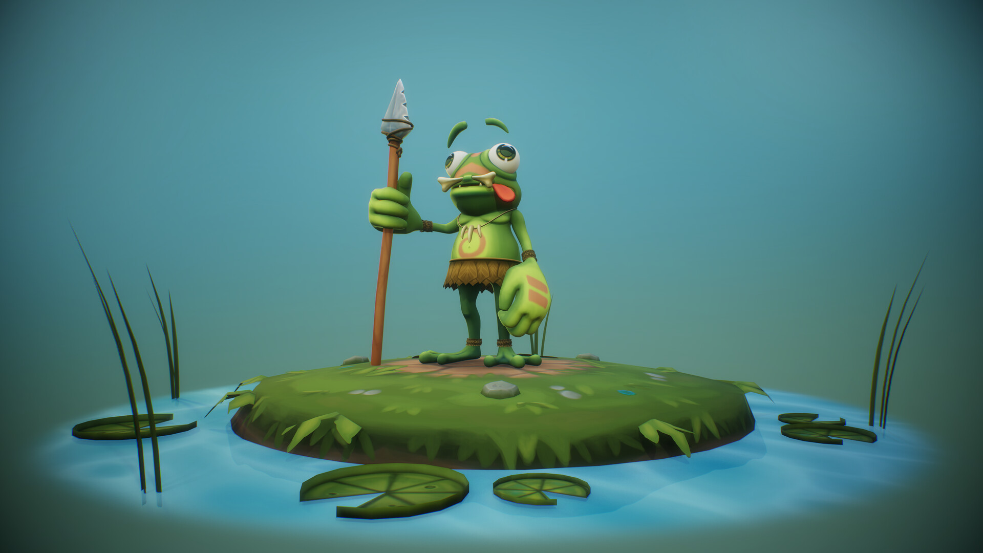 ArtStation - Clark the Guardian Frog