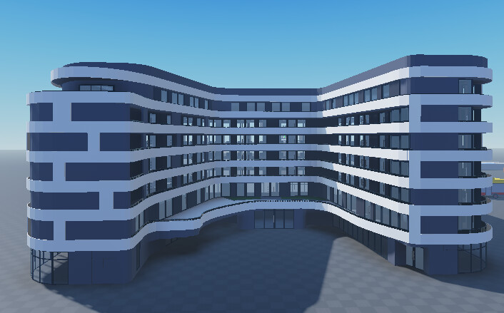 ArtStation - Big Apartment Building.