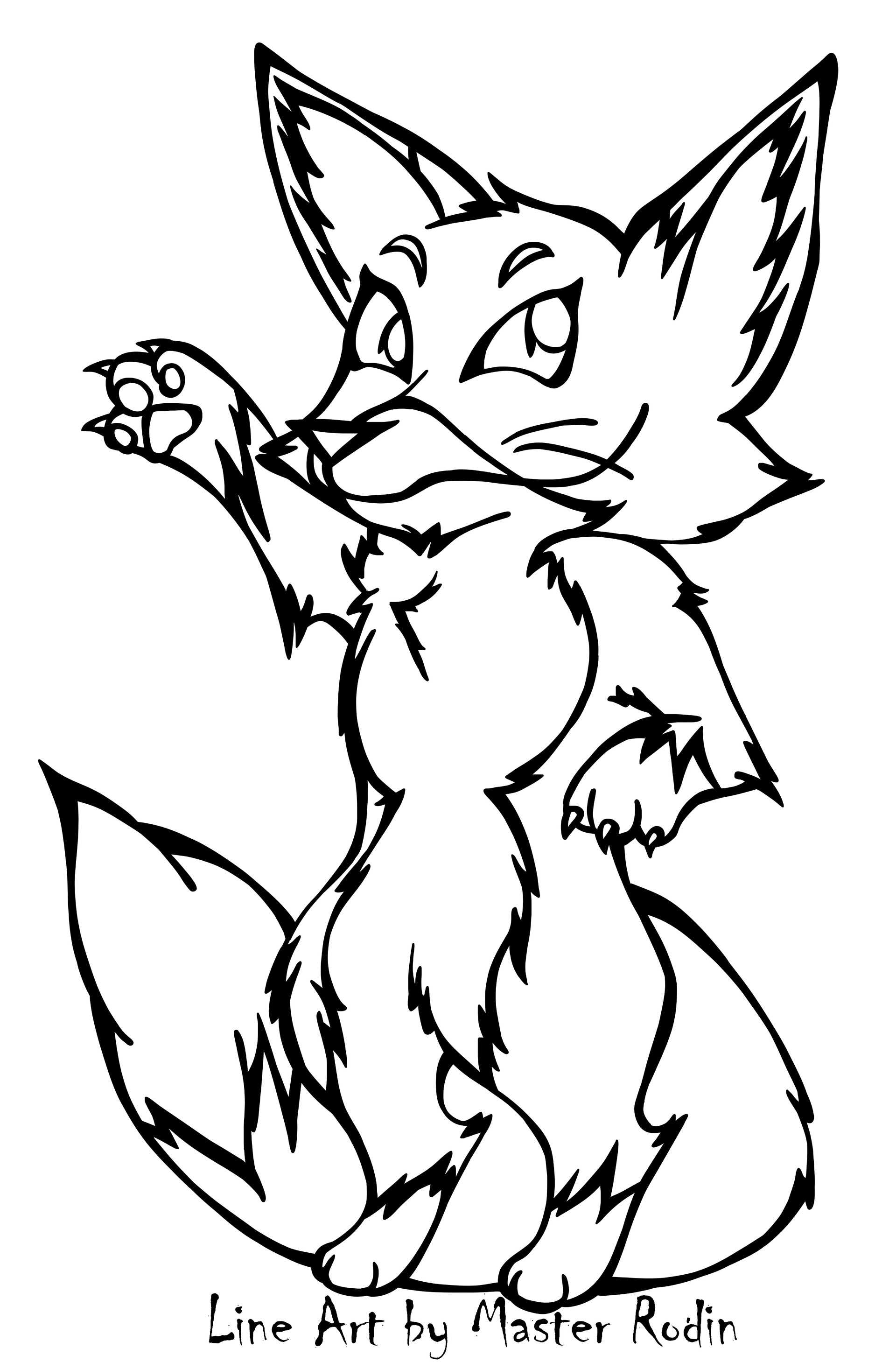 slender tailed dunn art coloring pages