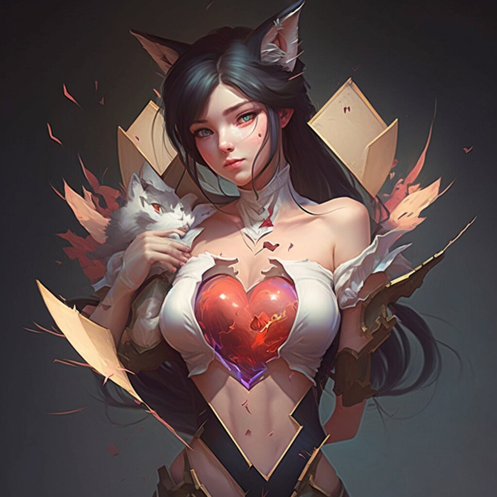 ArtStation - ahri open heart