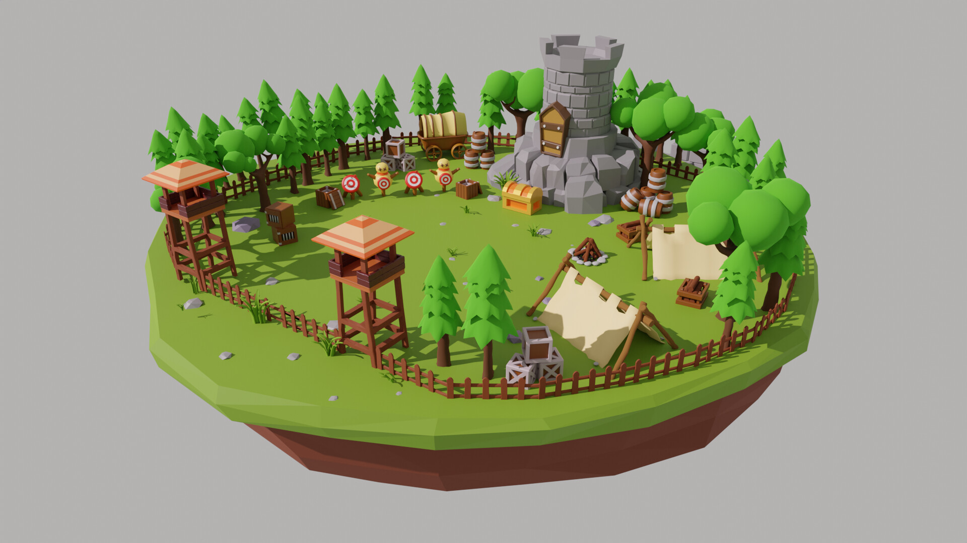 ArtStation - Low Poly Game Asset