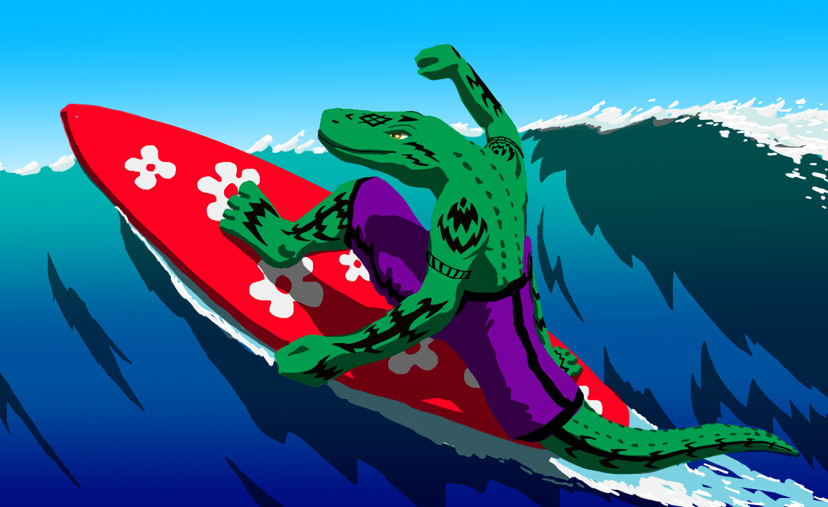 ArtStation - Tribal Gator