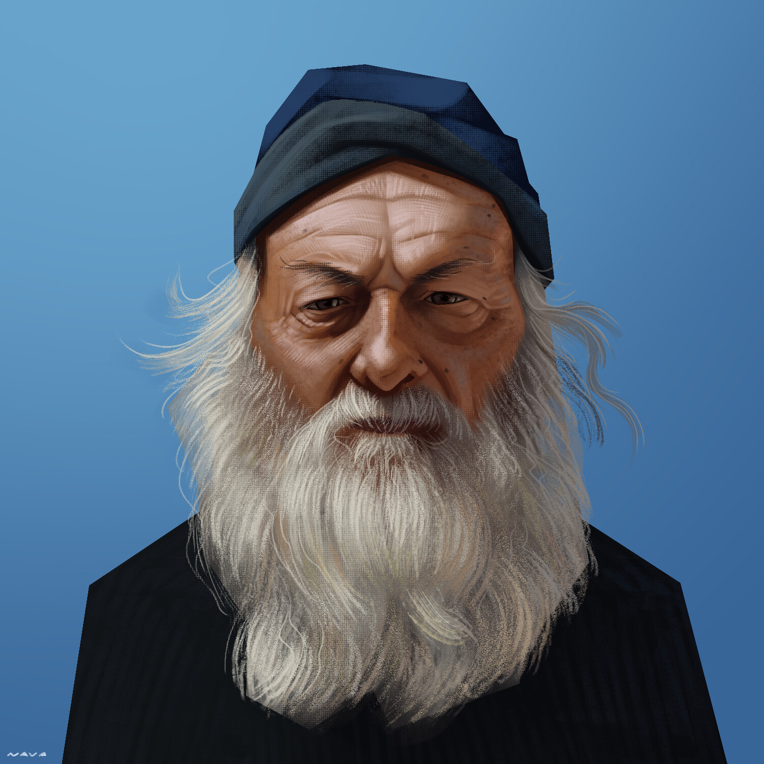 ArtStation - Old man portrait study
