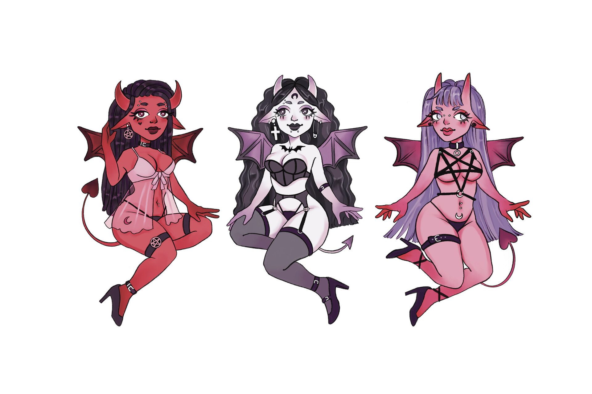 ArtStation - Demon Babes