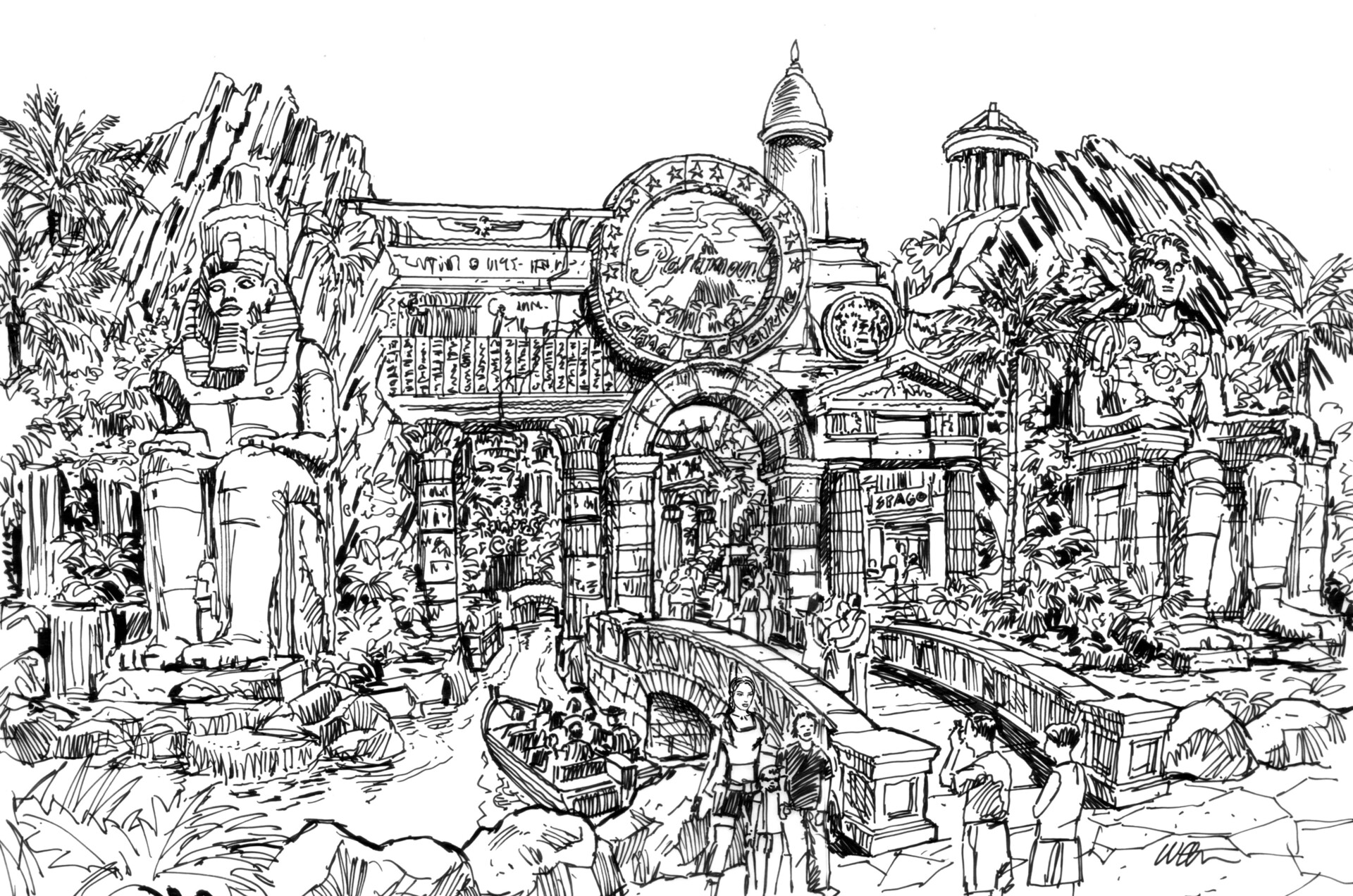 sketch theme park
