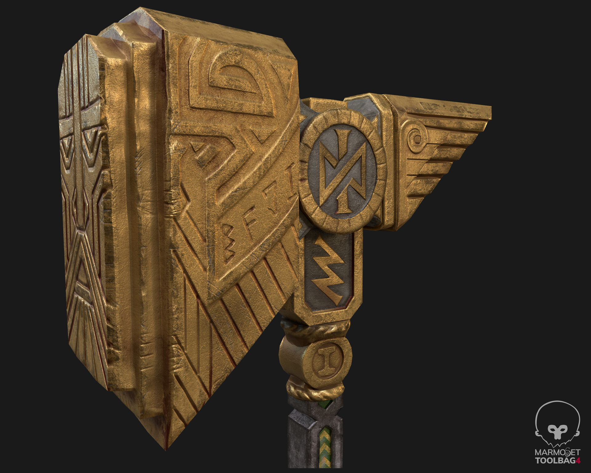 ArtStation - DW_HAMMER - Warhammer fanart prop
