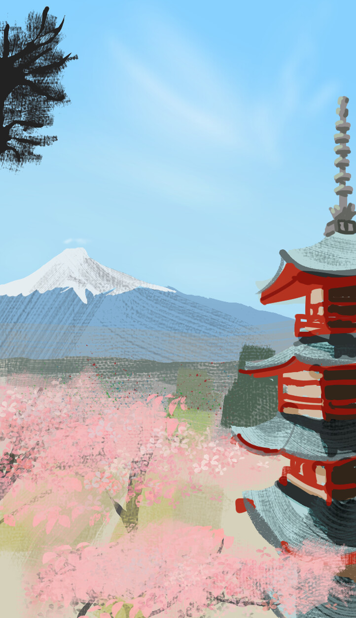 ArtStation - Cherry Blossom Study