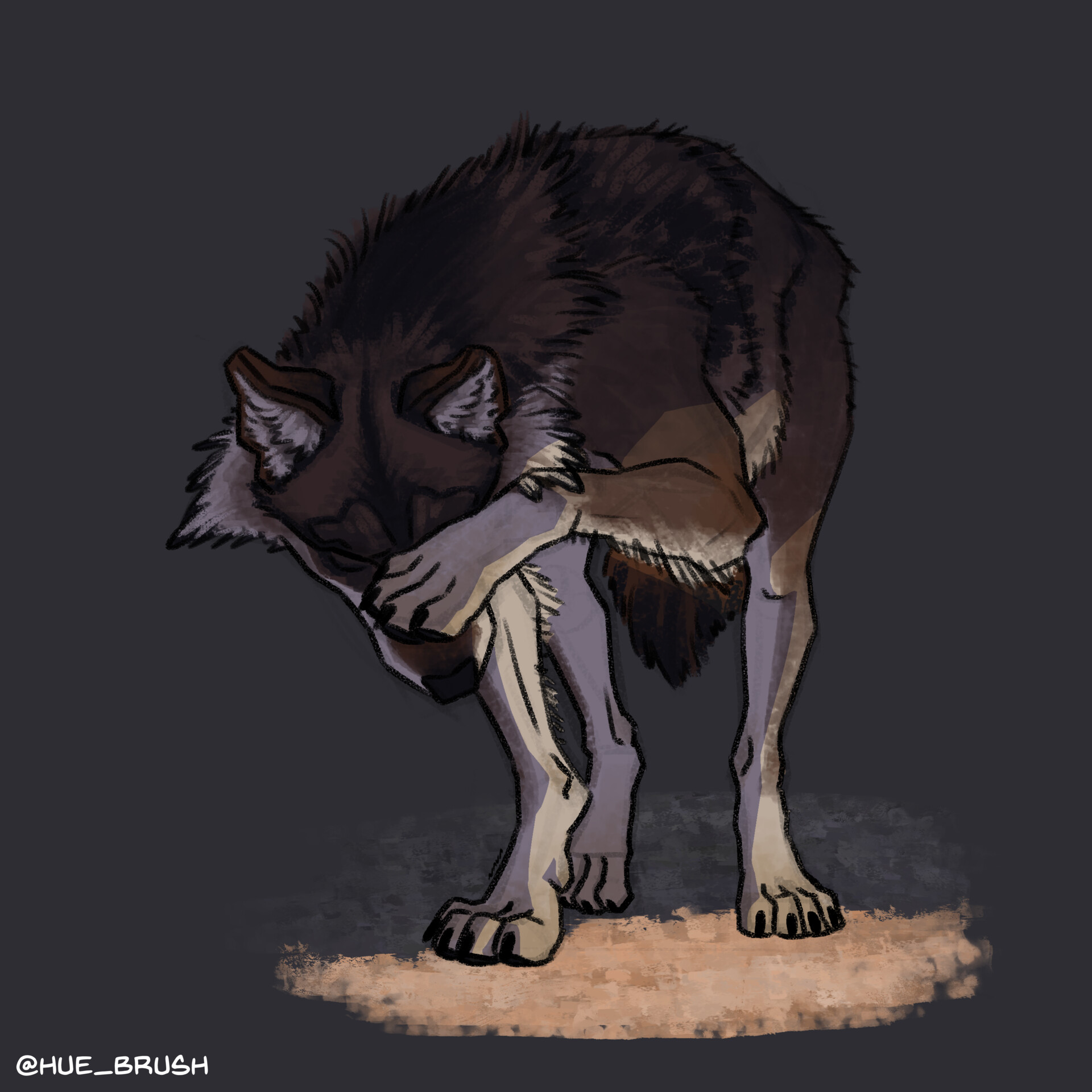 ArtStation - Wolf drawings