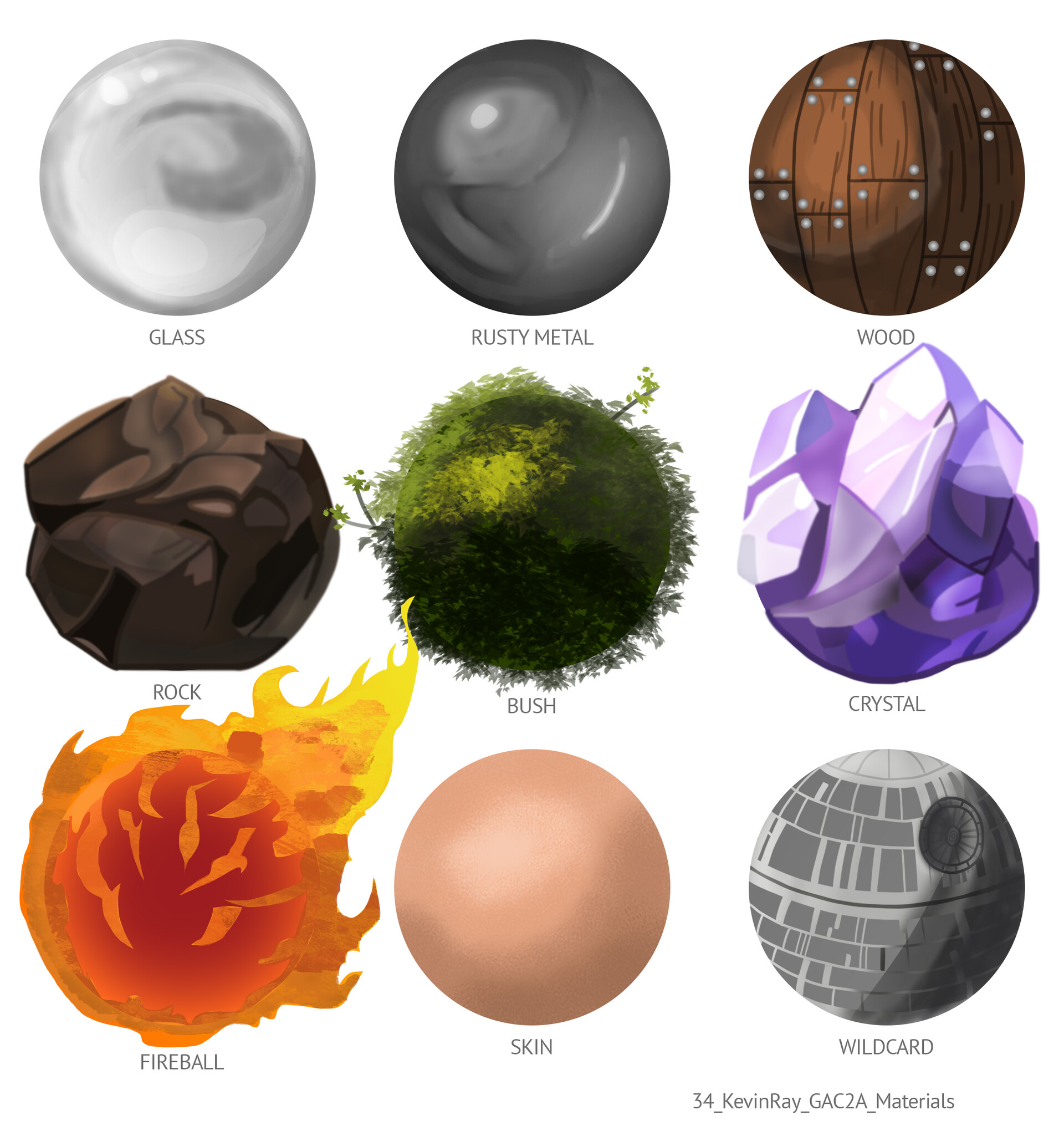 ArtStation - A Set of Textured Materials