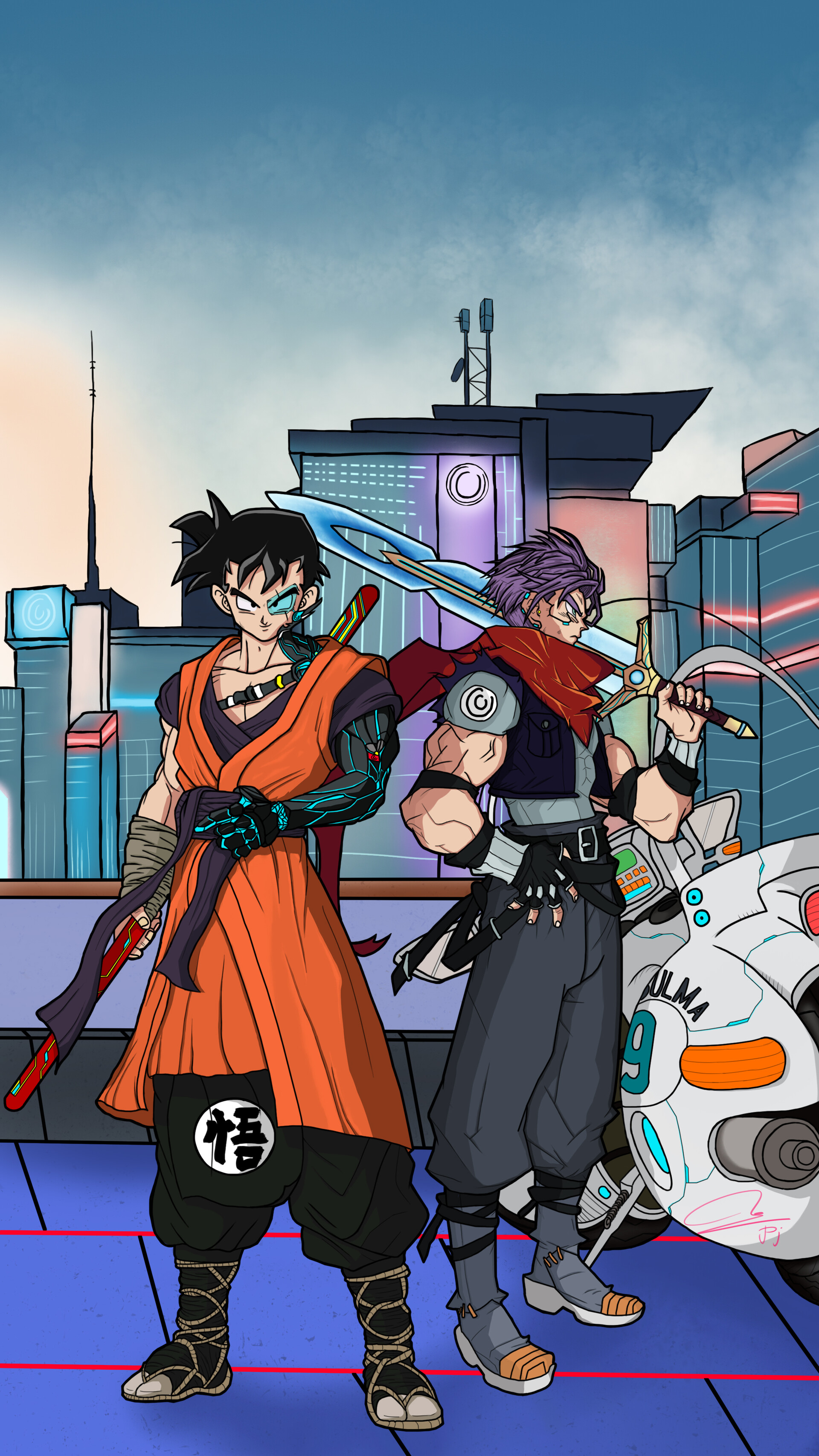 ArtStation - Gohan and trunks.