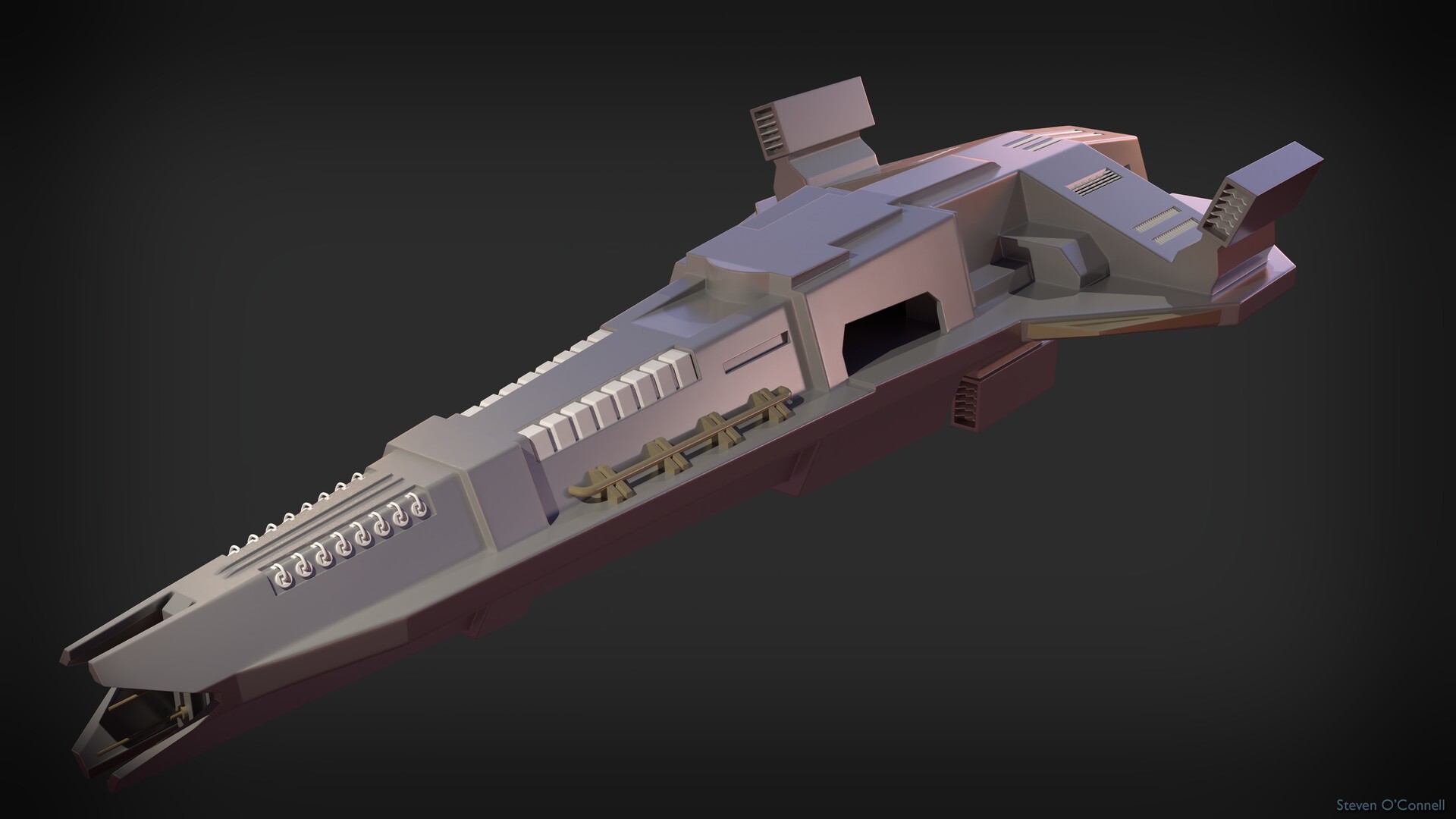 ArtStation - Sci-Fi Frigate