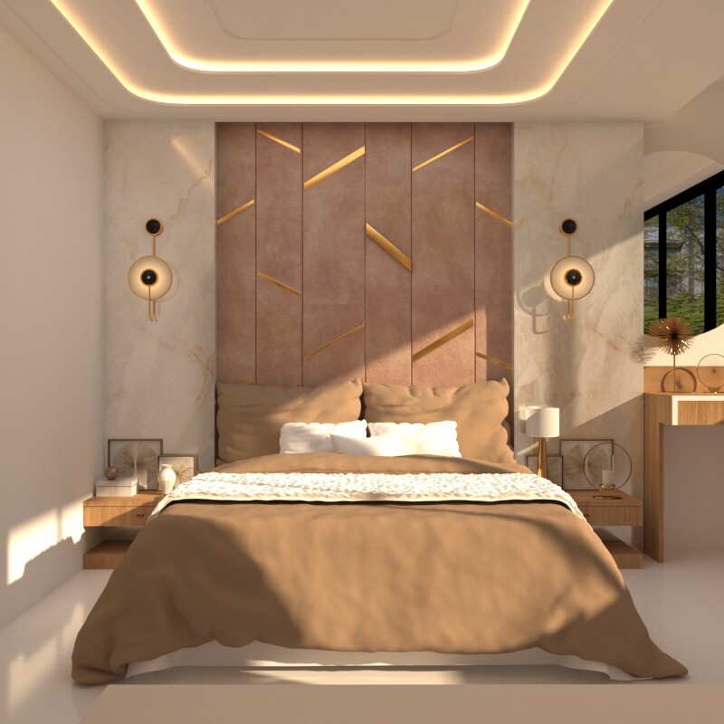 ArtStation - INTERIOR DESIGN OF GUEST HOUSE