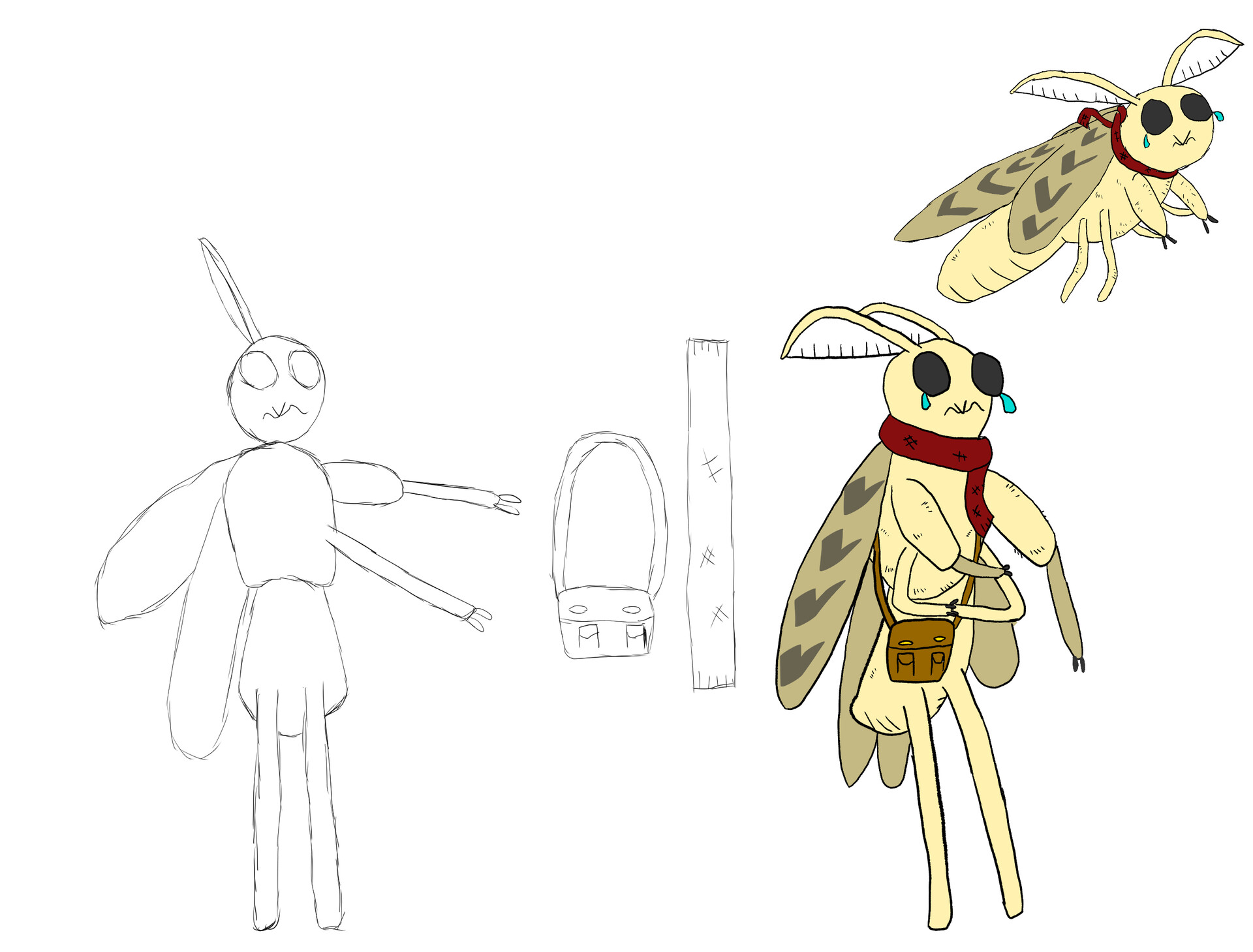 ArtStation - Depressed Moth character