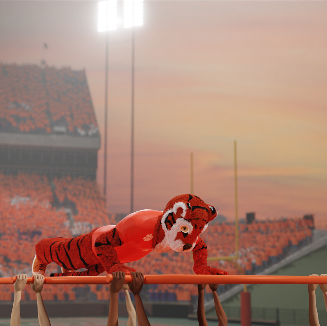 Muhammad Ahmer - Clemson Tiger Mascot - Character Animation