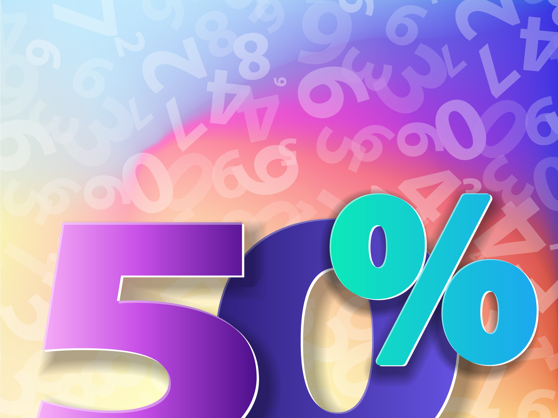 ArtStation - Banner for sale with the inscription 50 percen