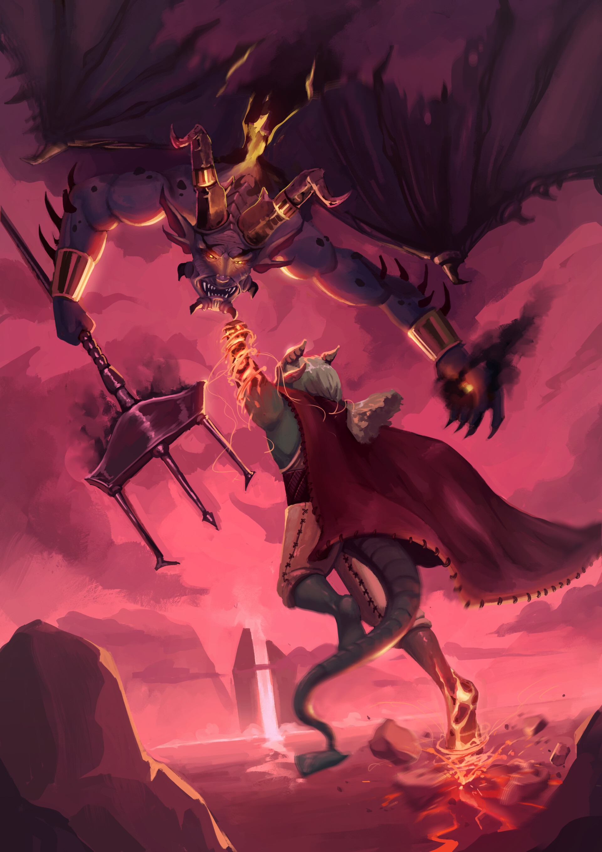 ArtStation - D&D Guide Front Cover Commission