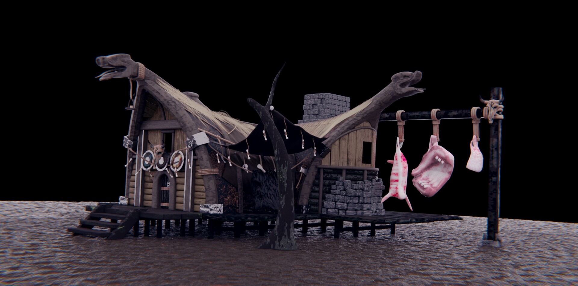 ArtStation - Environment Design - Viking Butchery