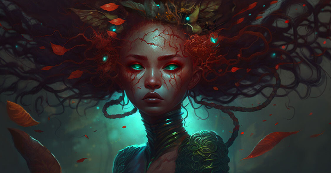 ArtStation - Forest witch spirit