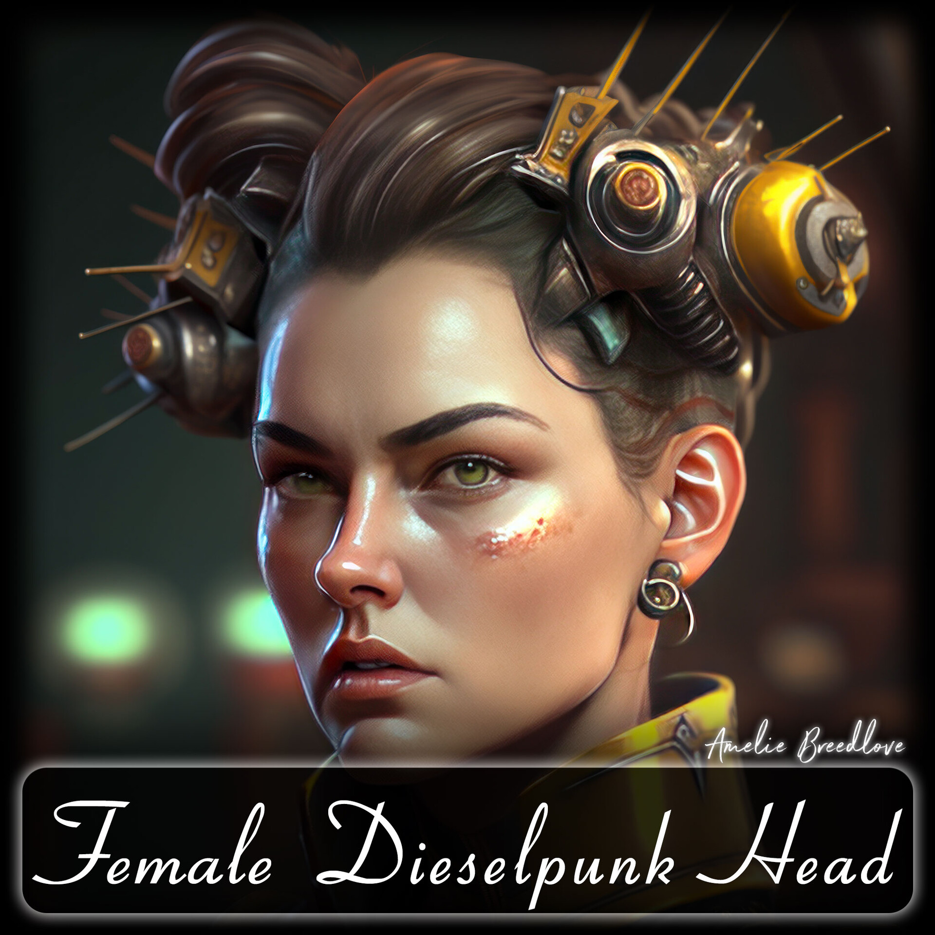 ArtStation - 300 Dieselpunk Head Sculpt (Male and Female) Reference ...