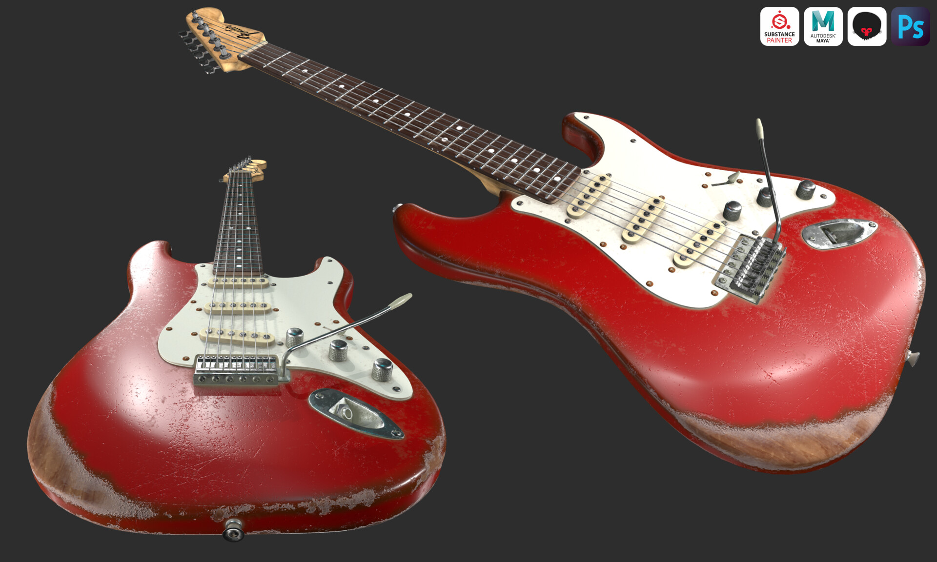 ArtStation - Fender guitar