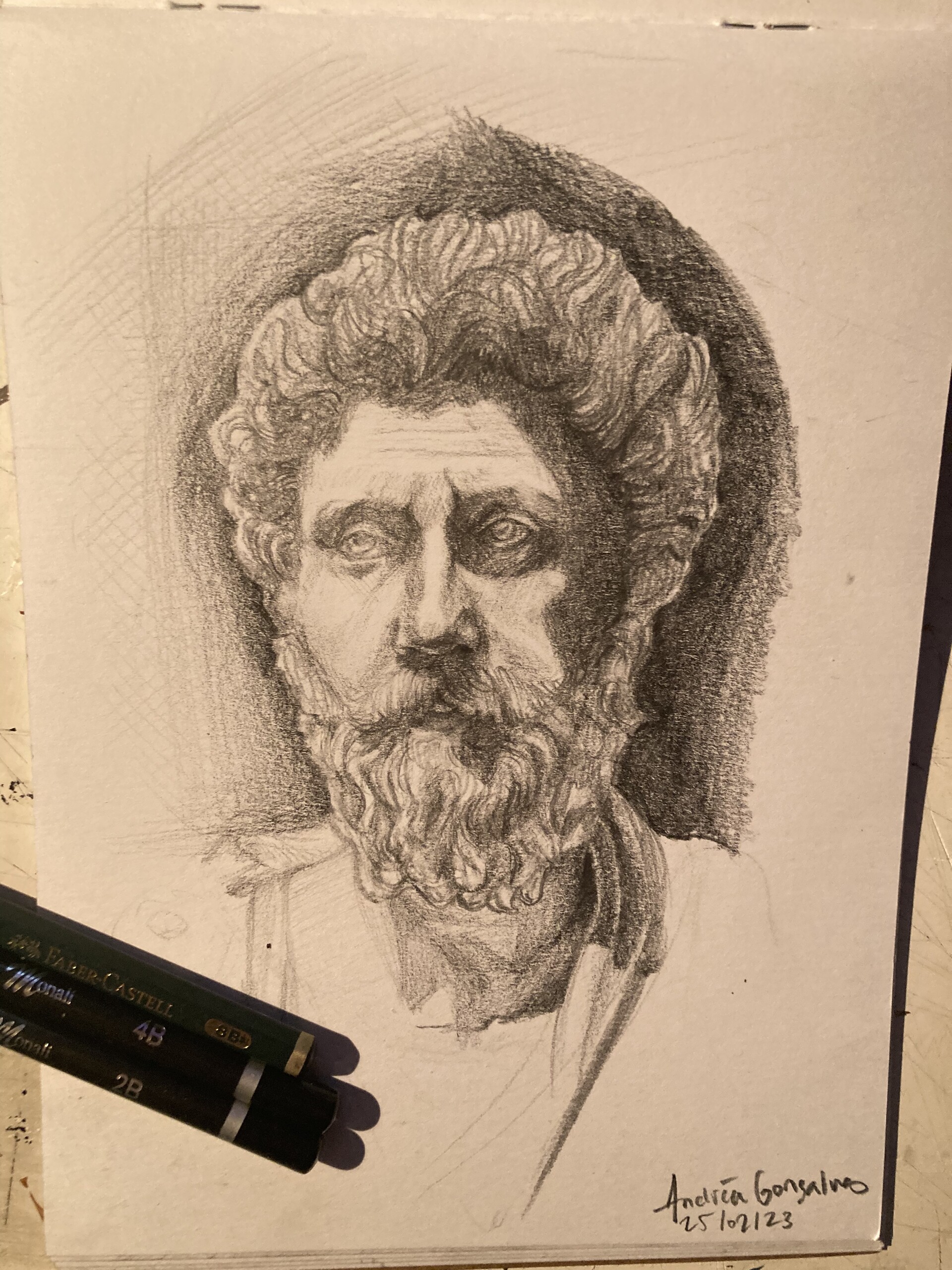 ArtStation - Marcus Aurelius sketch