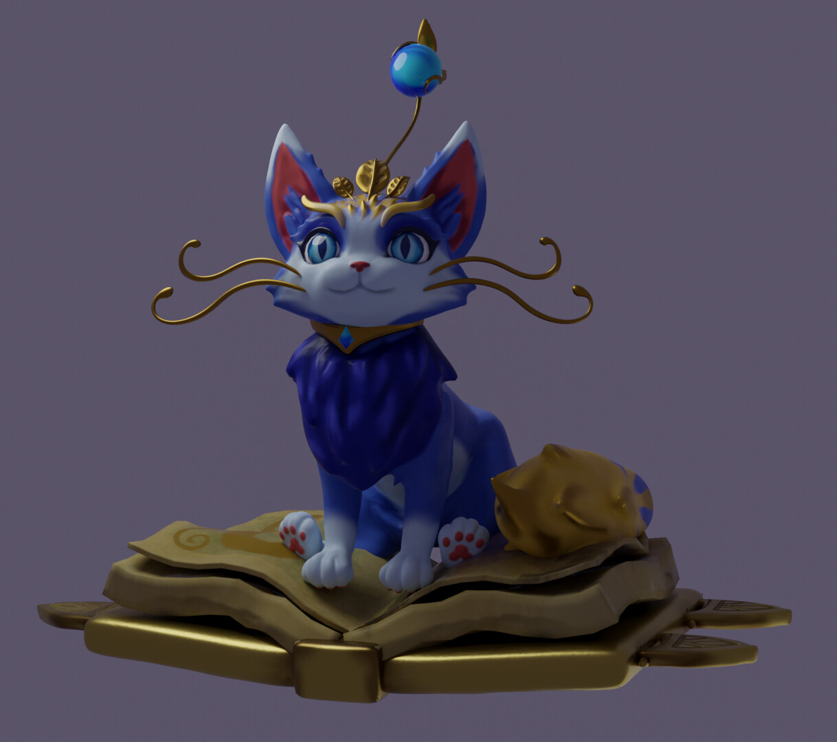 ArtStation - Yuumi and Book - 3D Models