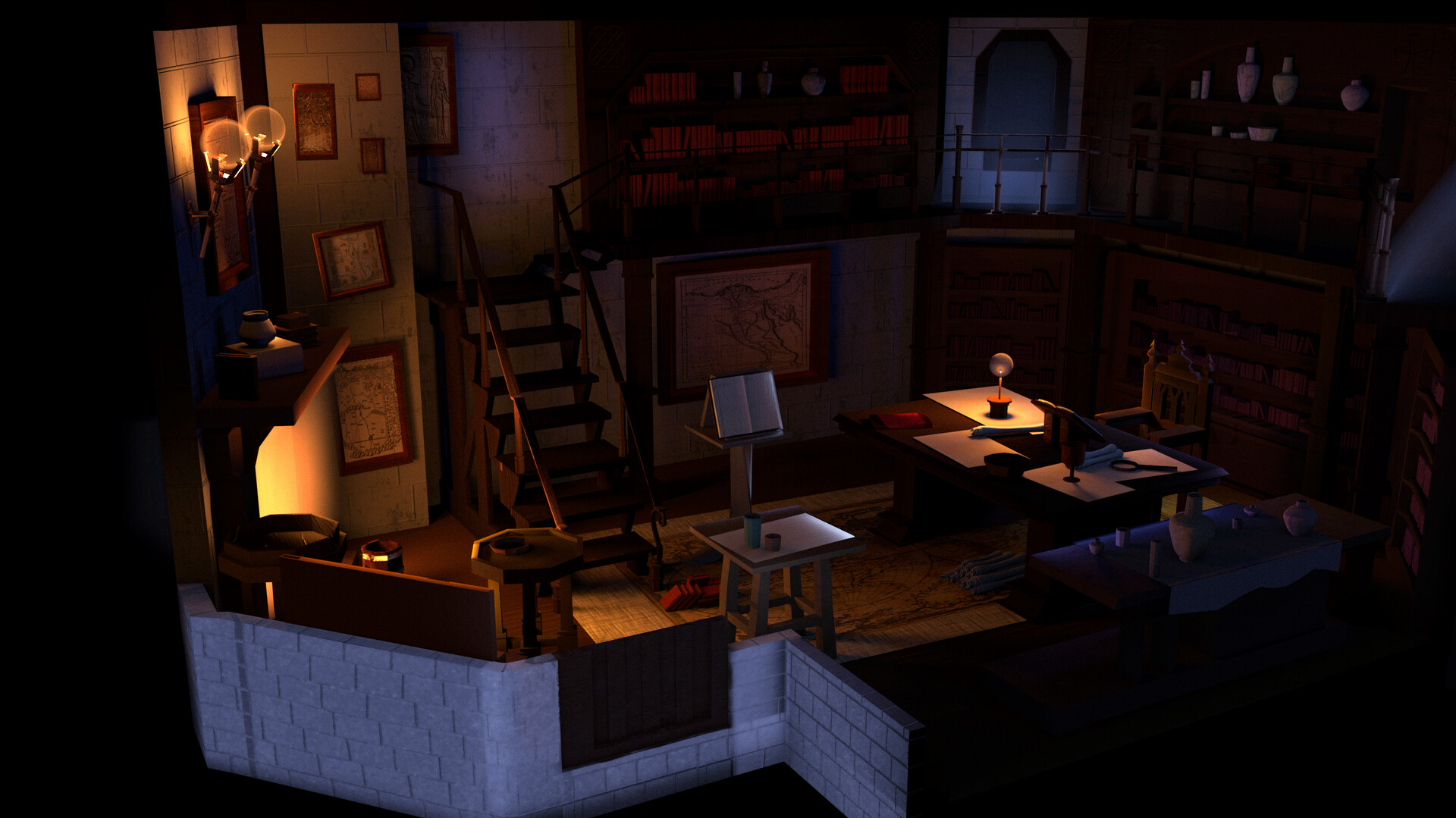 ArtStation - Stylized scenery (for study)