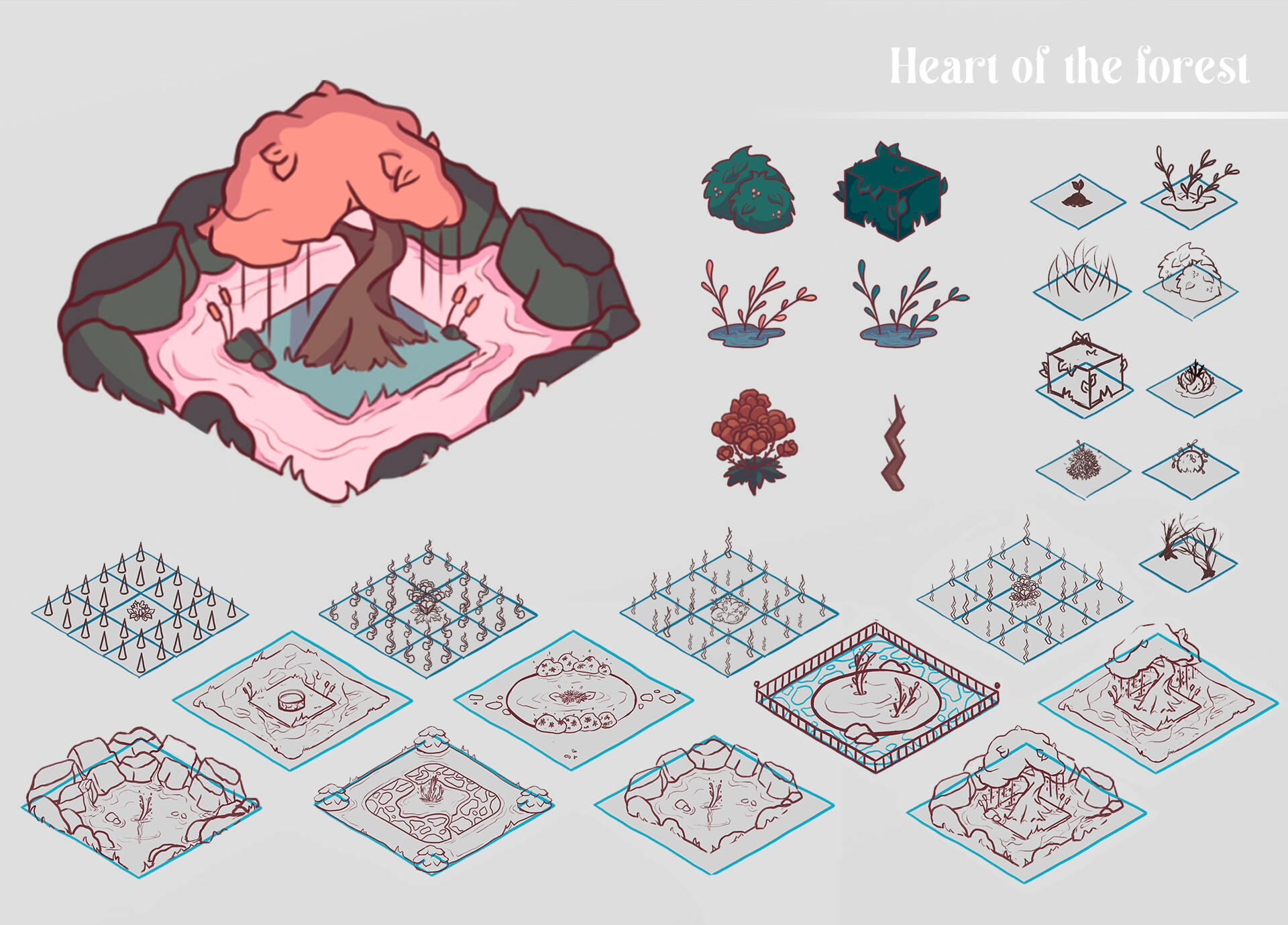 ArtStation - items and weapons for HEART OF THE FOREST