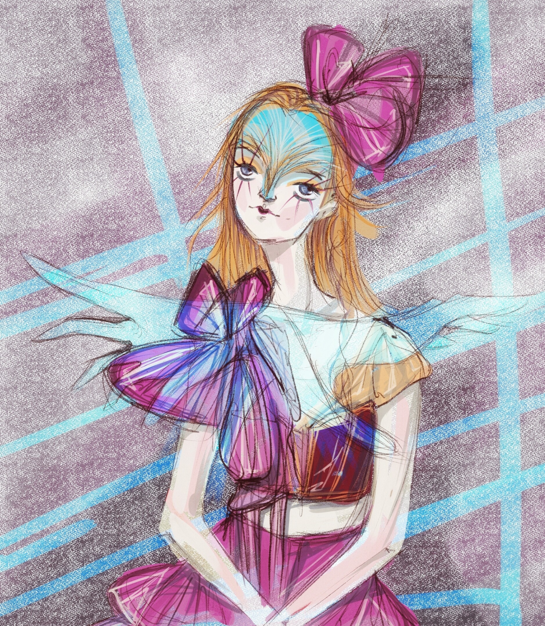 ArtStation - Pink Butterfly