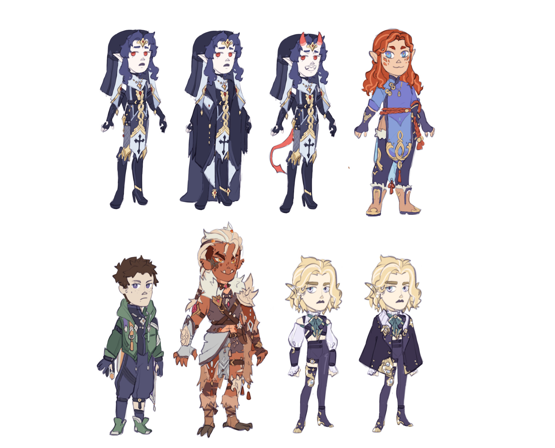 ArtStation - Design Doodles - DND party
