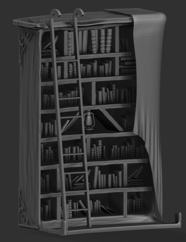 ArtStation - Library modeling hard surface
