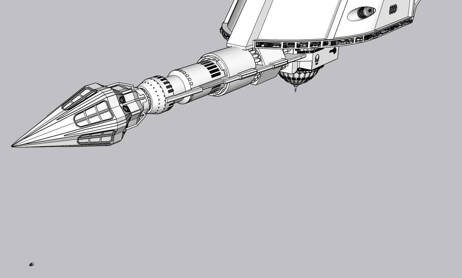 Balint More Saghi - Warhammer 40k Armageddon class battlecruiser