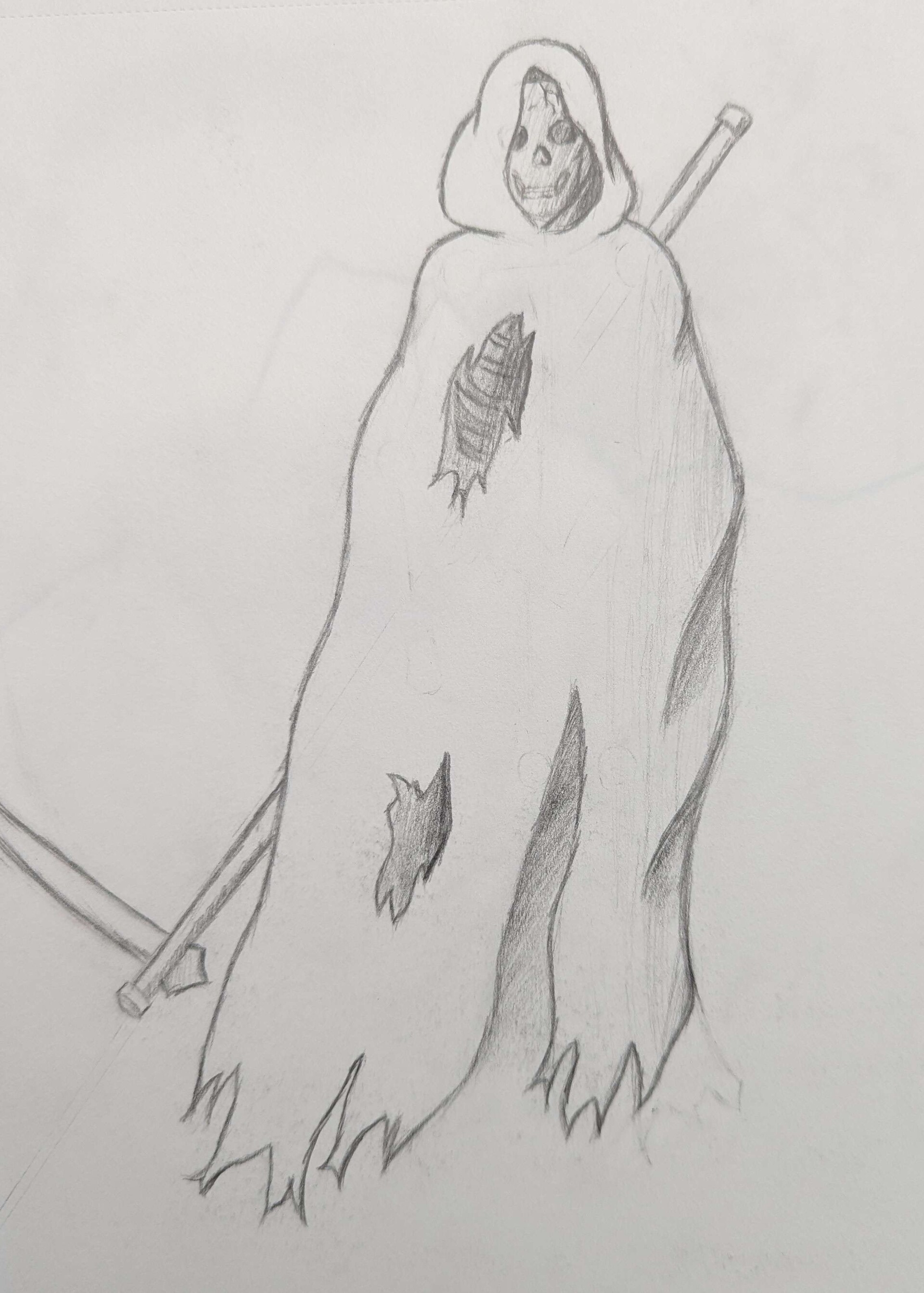Easy Grim Reaper Drawings In Pencil