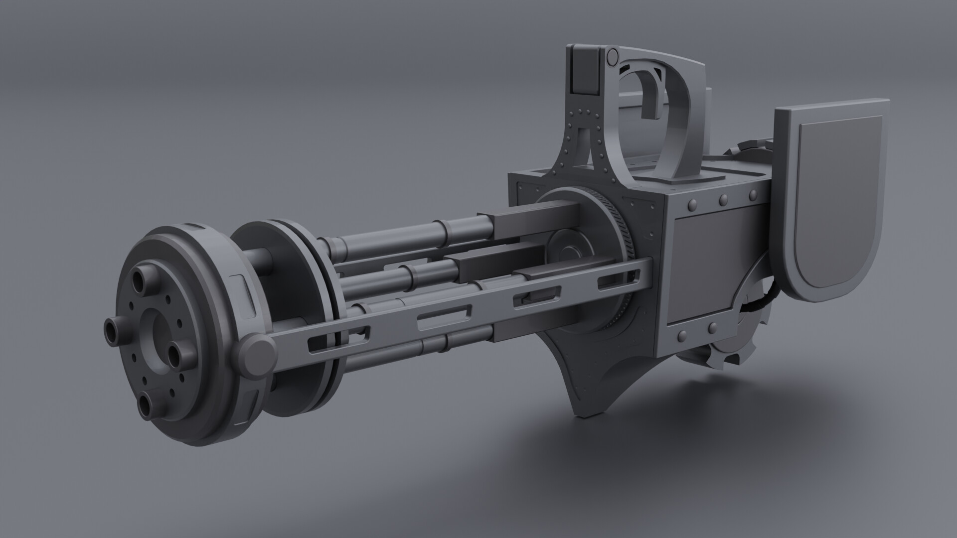 ArtStation - Steampunk Gatling Gun