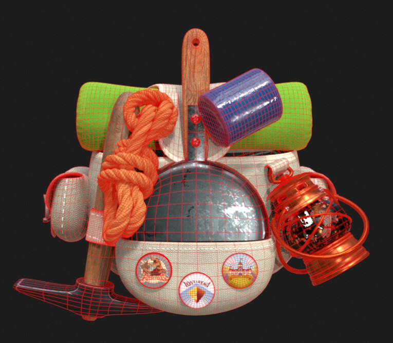 ArtStation - Backpack Toad Super Mario Movie