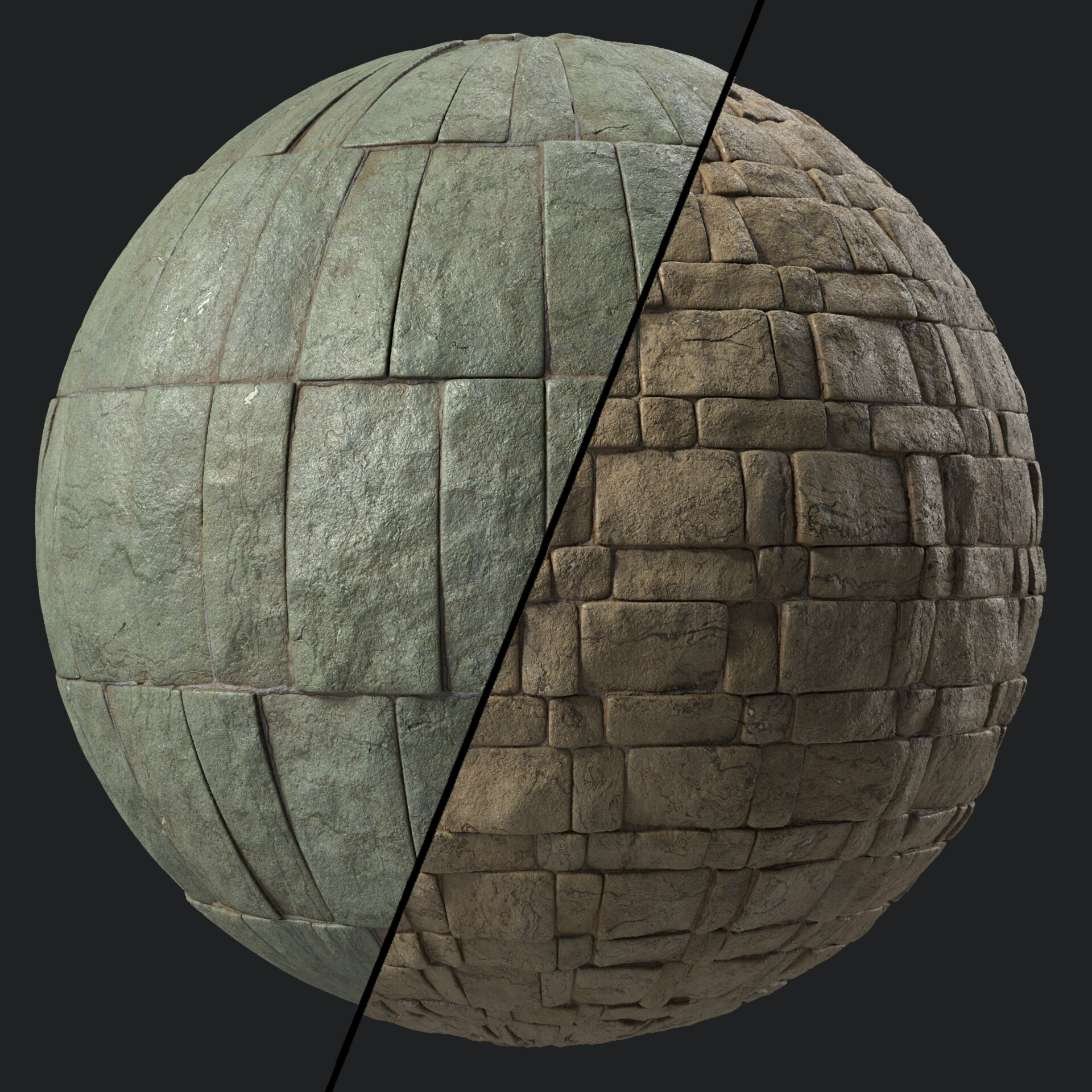 ArtStation - Stone Wall Materials 42- Stone walls | Sbsar Pbr 4k Seamless