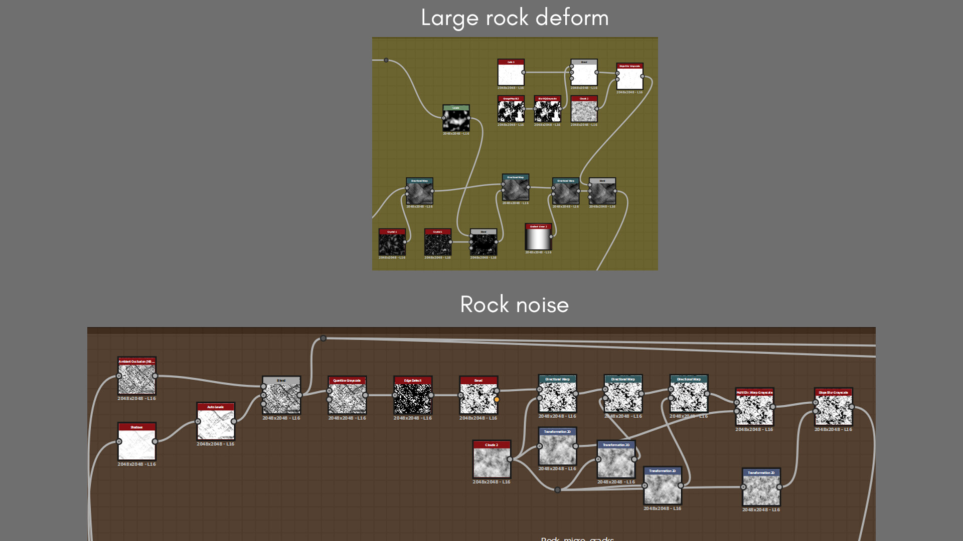 Emmet Holm - Rock texture - Substance Designer