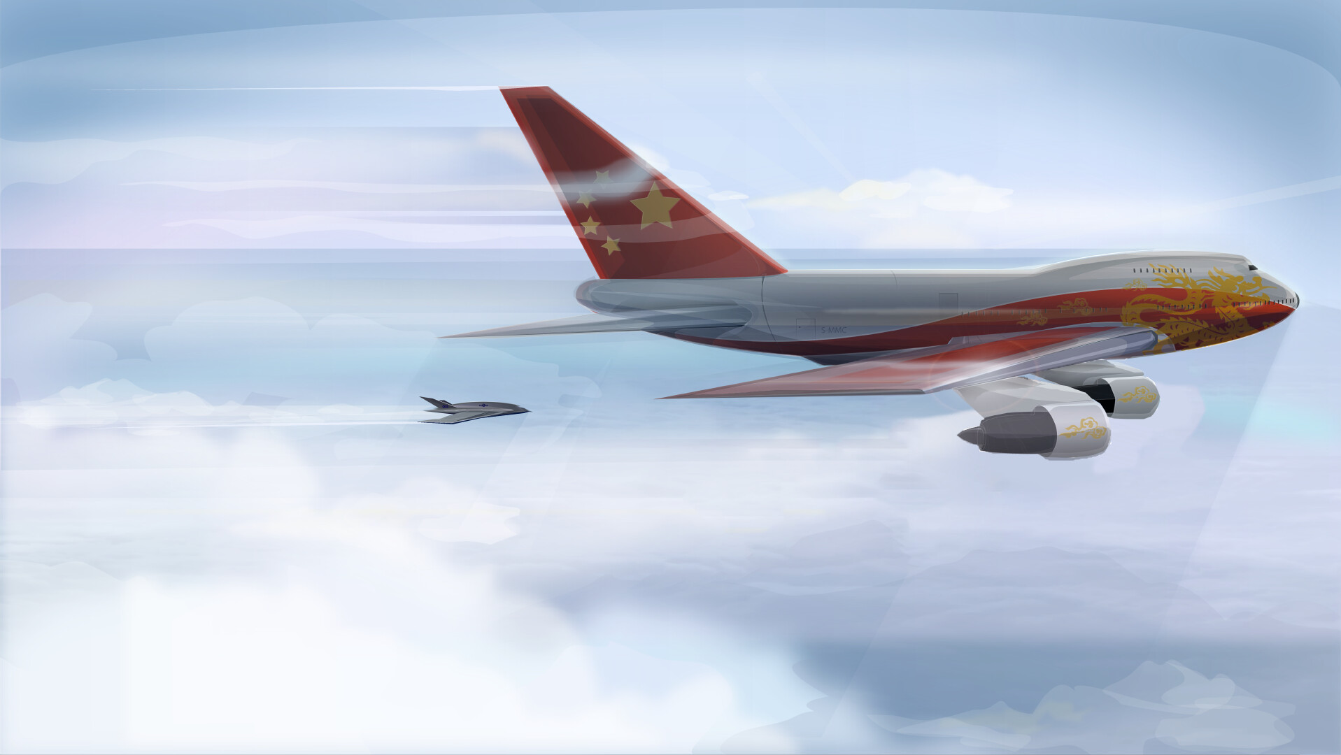 ArtStation - Plane and Drone Splash Screen