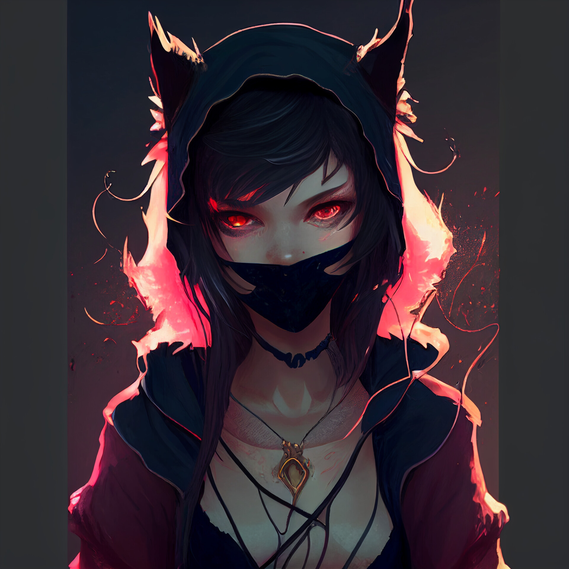 Wolf Demon Anime Girl