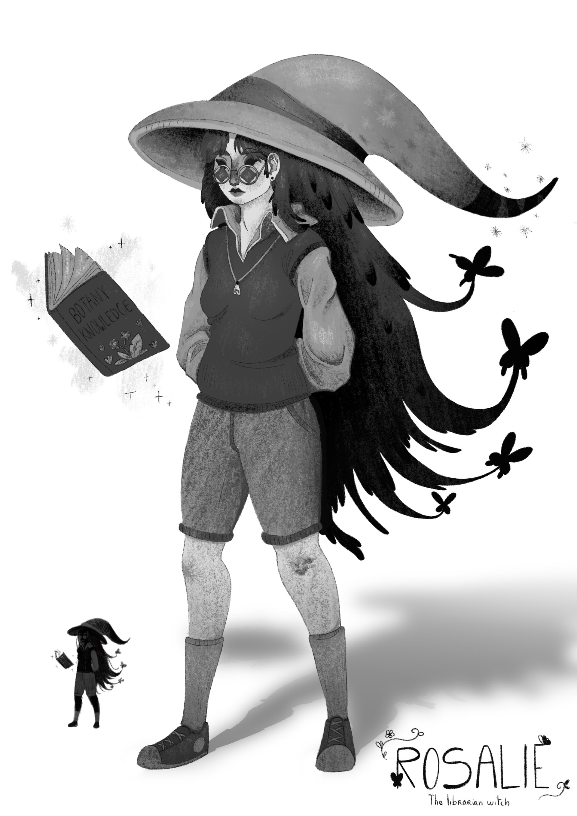 ArtStation - Rosalie the librarian witch