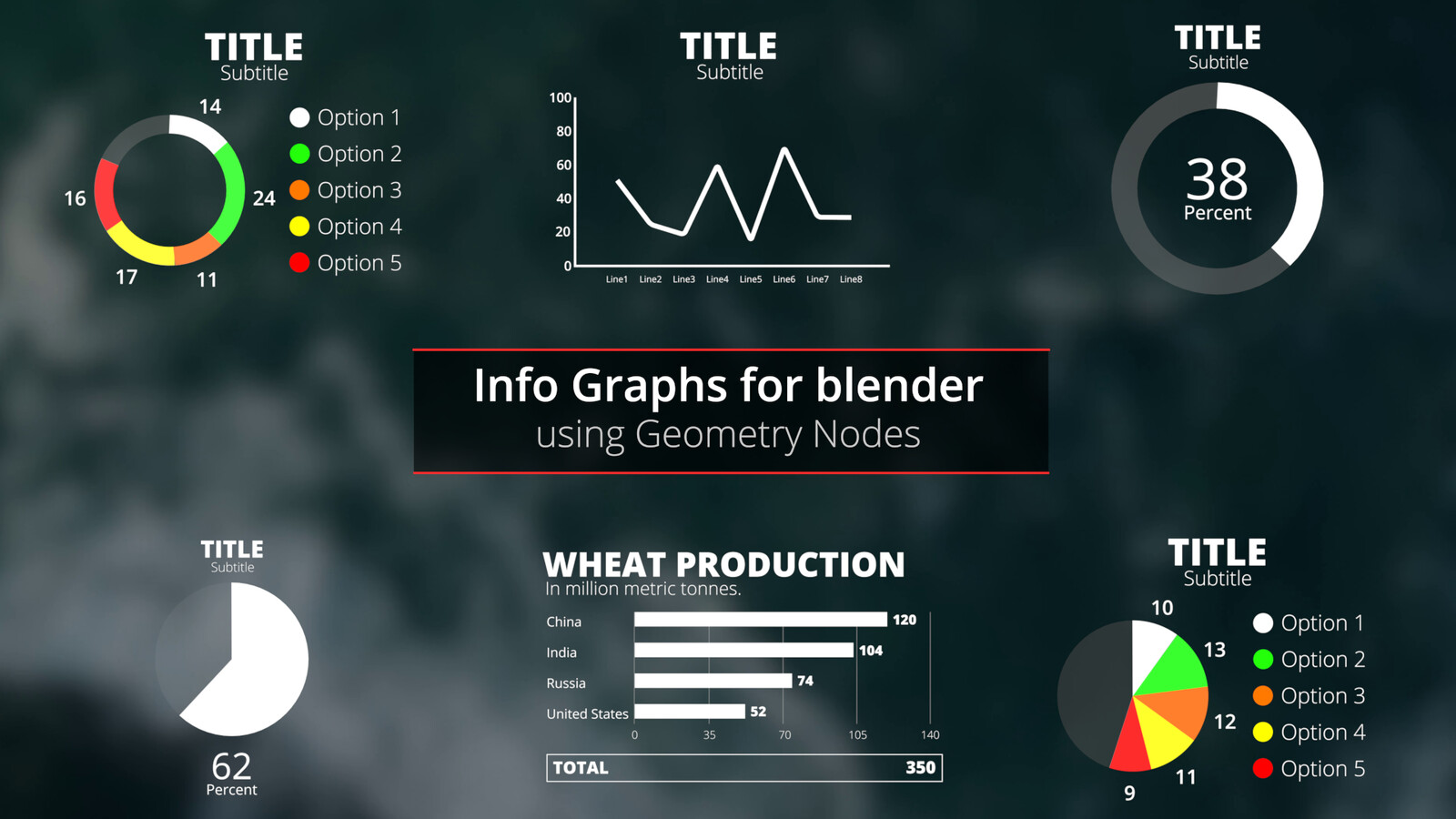 Vikrant Jadhav - Info Graphs For Blender (Using Geometry Nodes)
