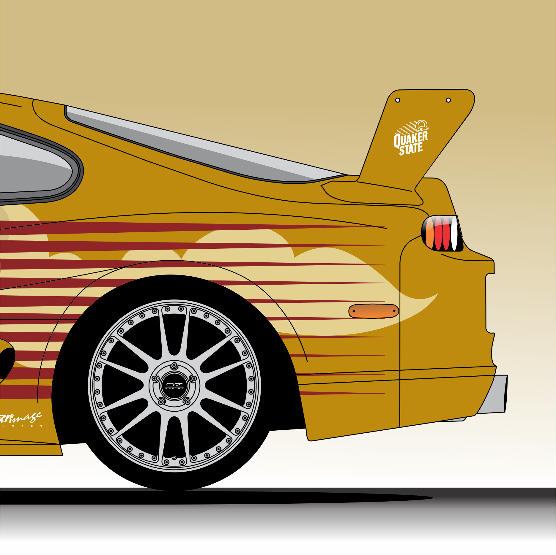 ArtStation - arte decal supra slap jack 2fast 2furious