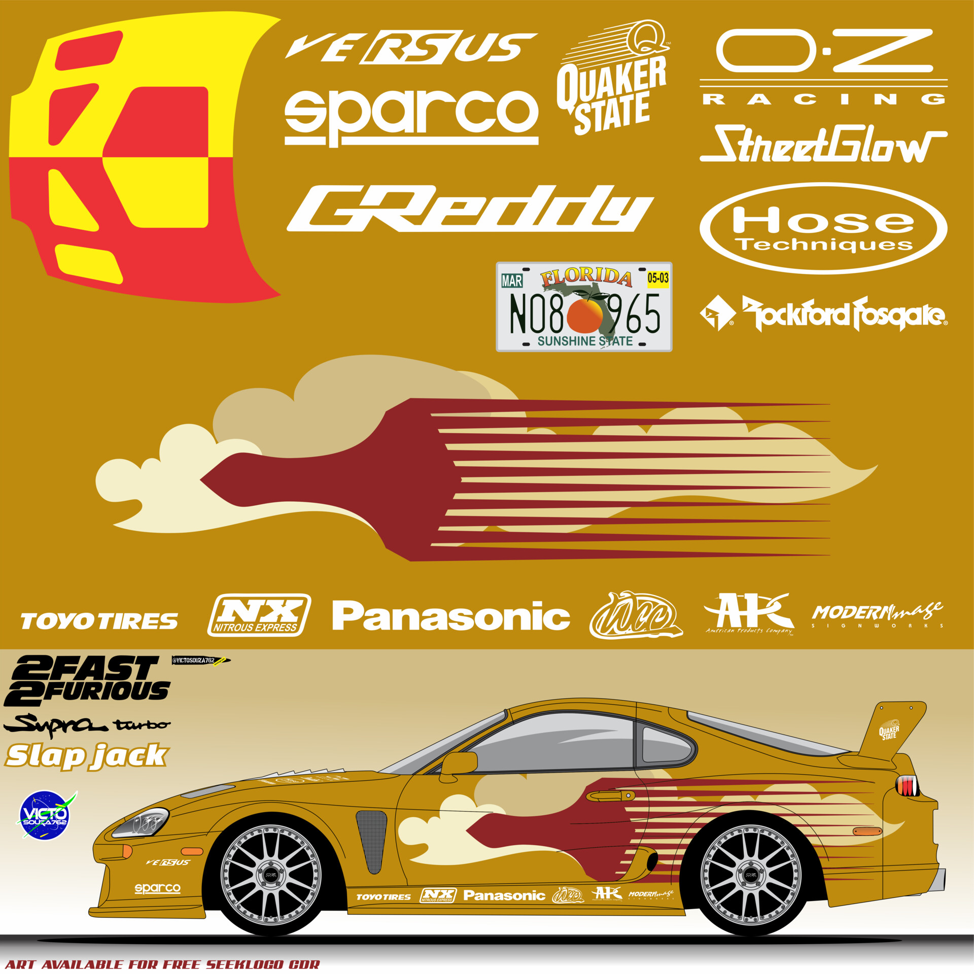 Fast Furious Supra Decals