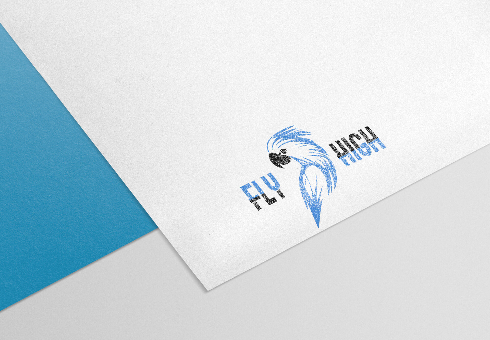 ArtStation - "Fly high" logo design option 1