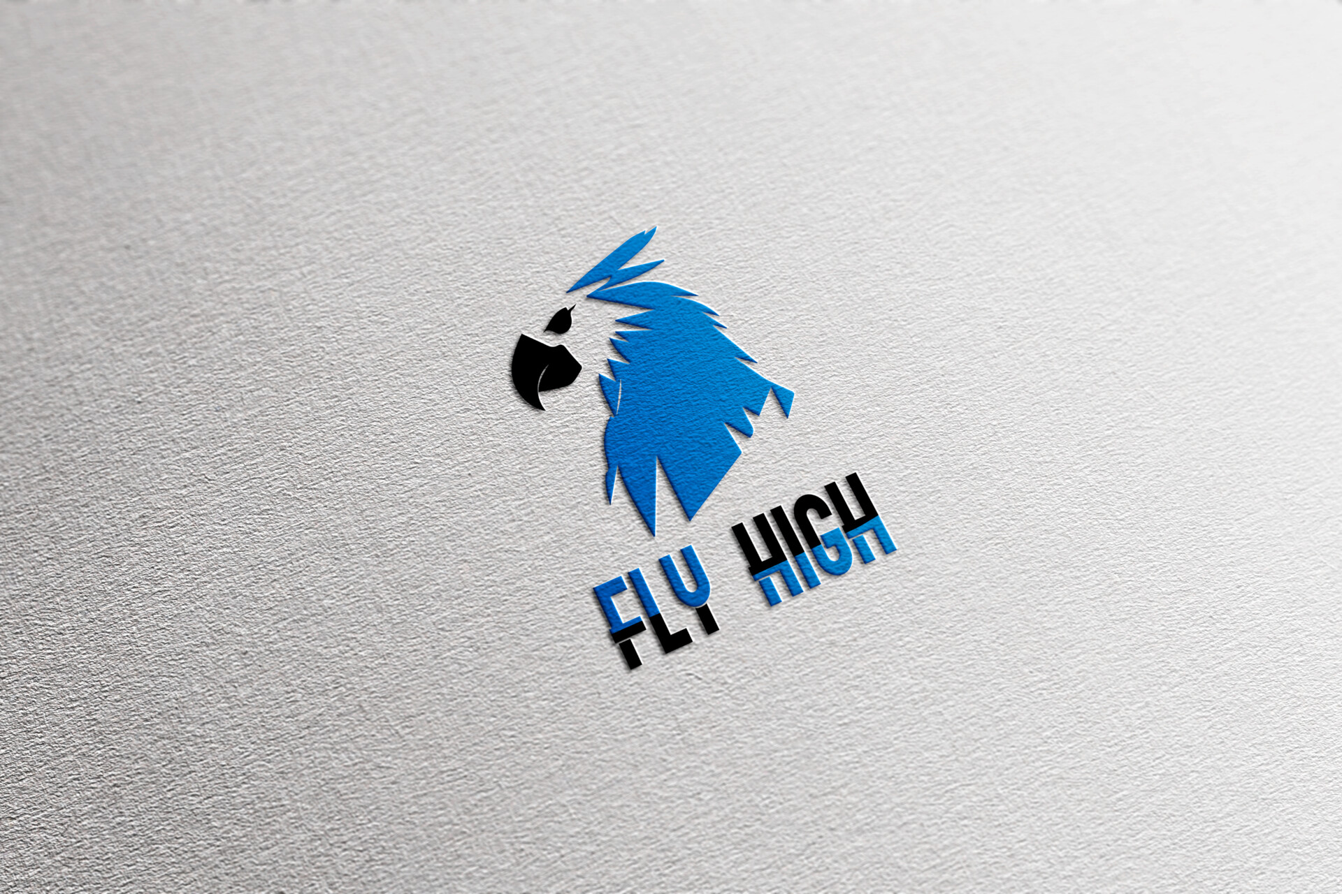 ArtStation - "fly high" logo design option 2