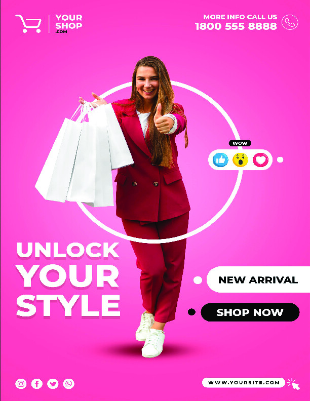 ArtStation - shopping social poster