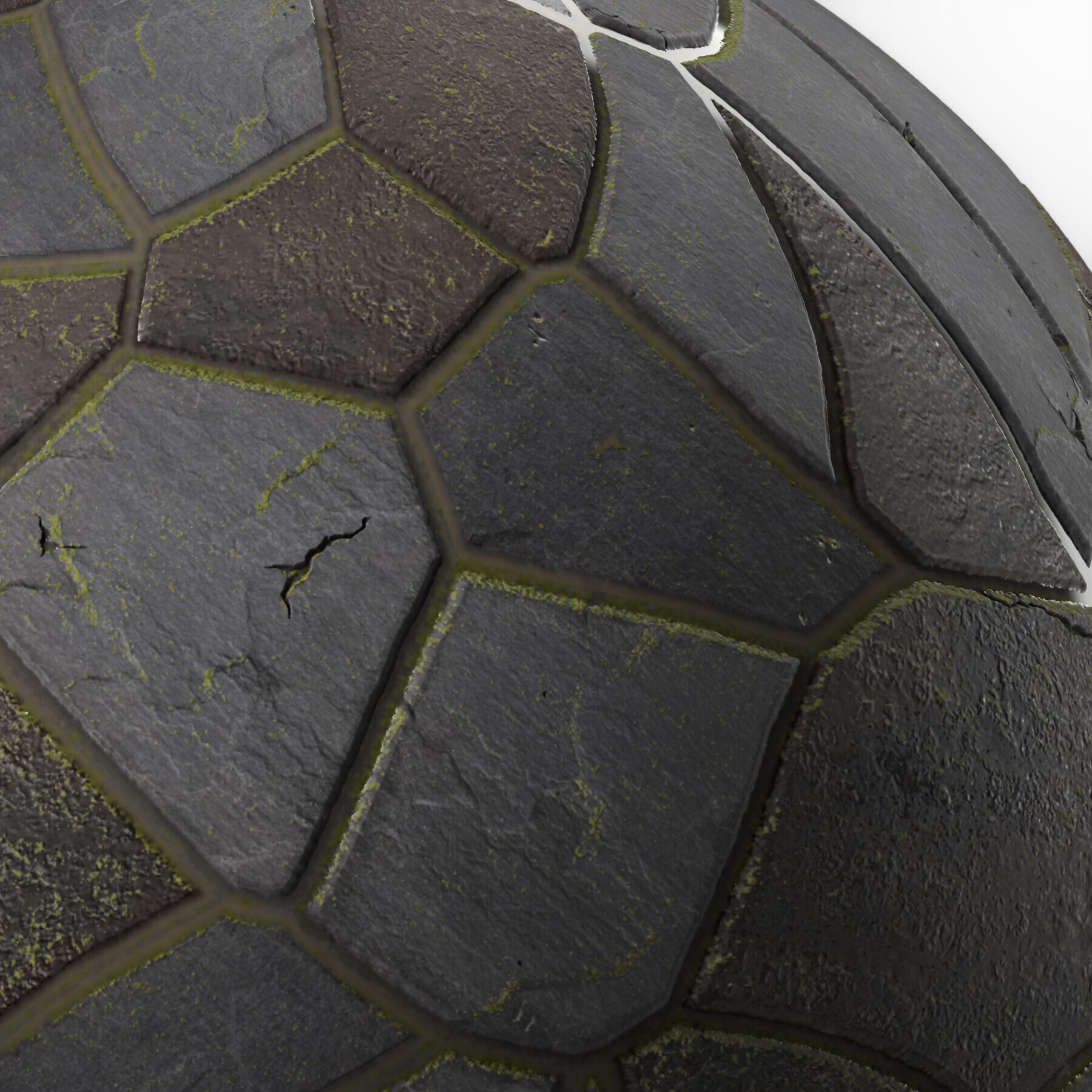 Dangsho - Pavement Materials 17- mossy Paving by 3 Wet Stone Patterns ...