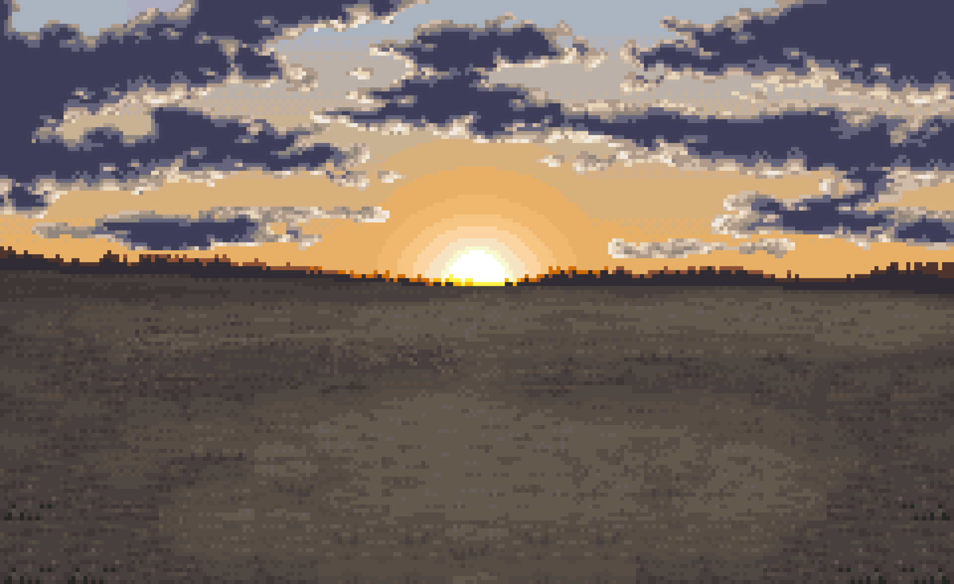 ArtStation - Sunset Field Landscape