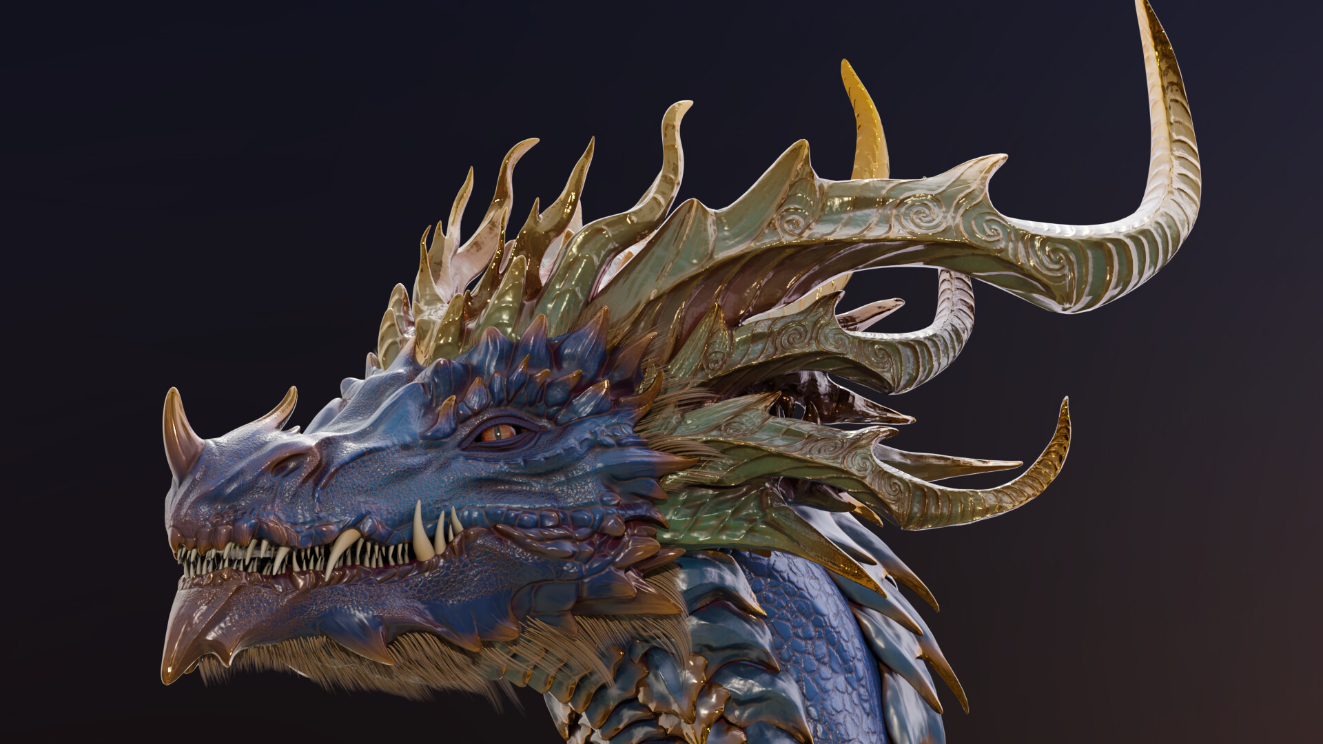 ArtStation - Blue Dragon
